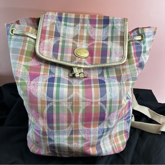 Coach | Bags | Coach Daisy Madras Packable Folding Backpack | Poshmark